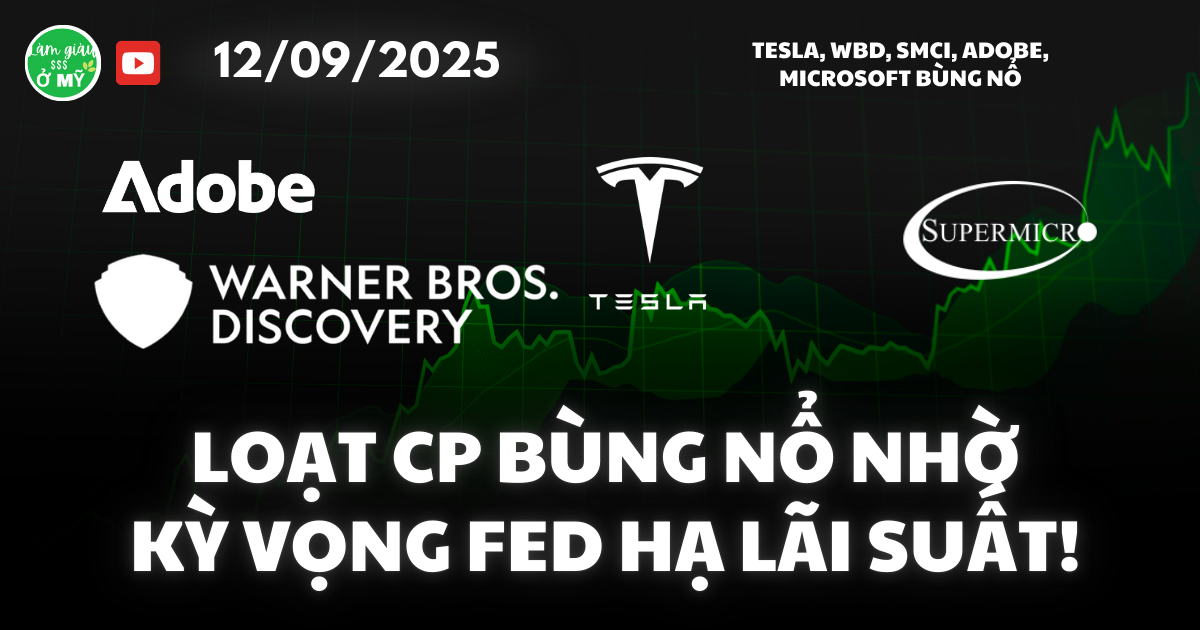 Phố Wall tiếp tục lập đỉnh: Dow Jones vượt 46,000 – Tesla, WBD, SMCI ...