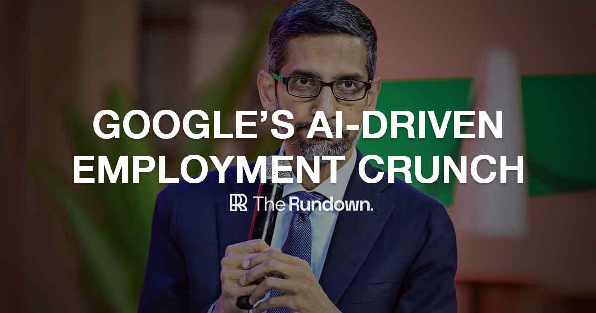 Google to replace 30,000 humans with AI