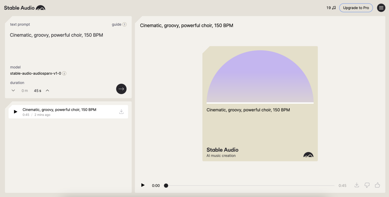 StableAudio: Create music with AI