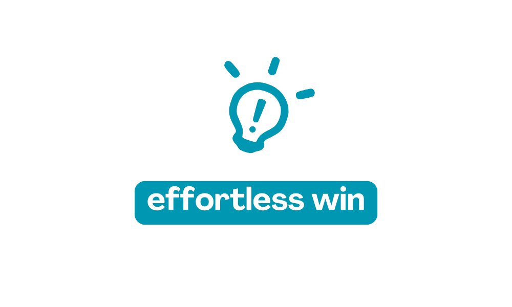 🏆️ The effortless win