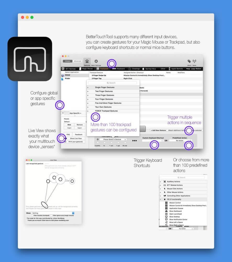 Better Touch Tools: novas maneiras para sua mão conversar com o seu Mac