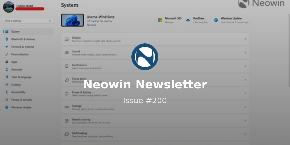 Closer Look: Settings app UI in Windows 11; Microsoft Weekly; TWIRL #38