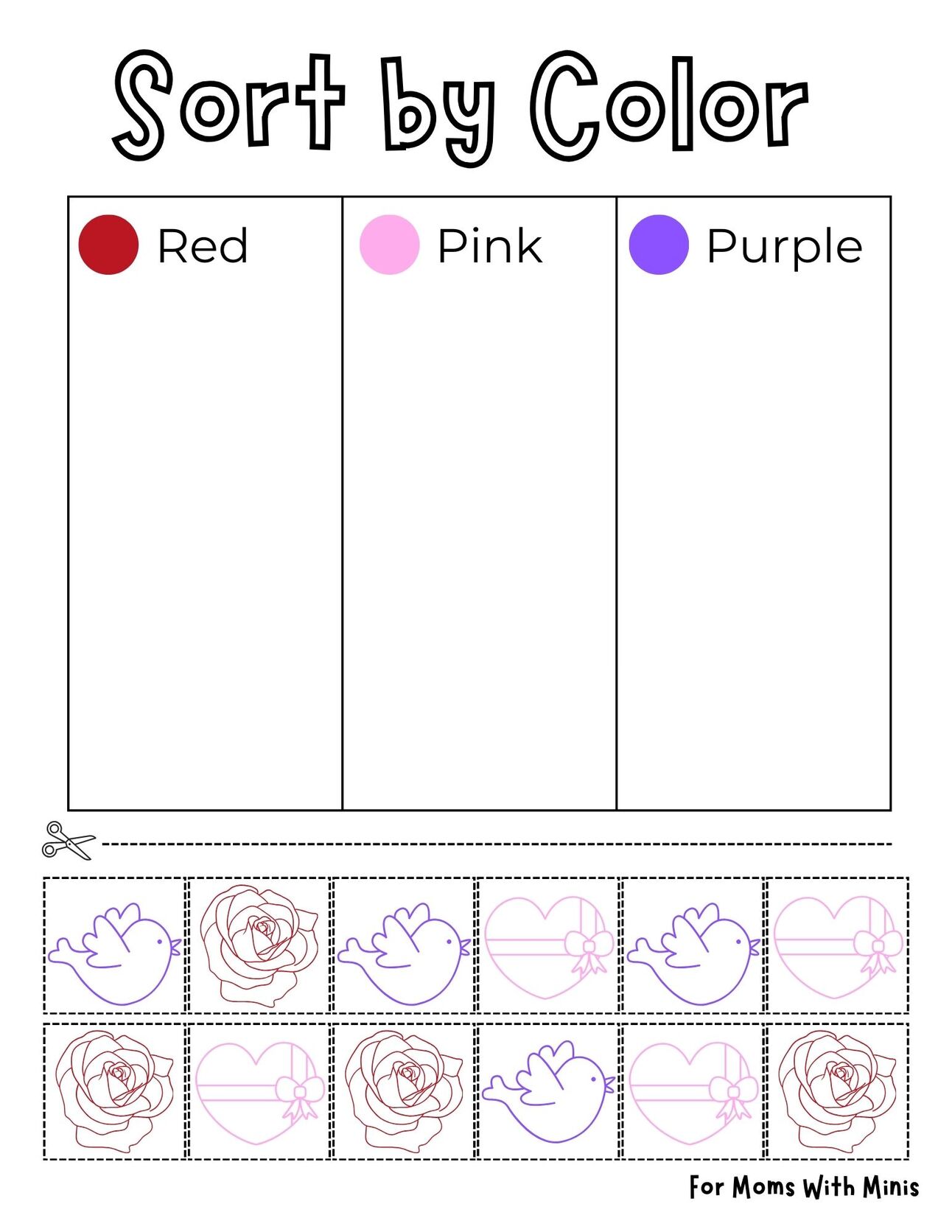 🕊️ Valentine's Day Sort By Color