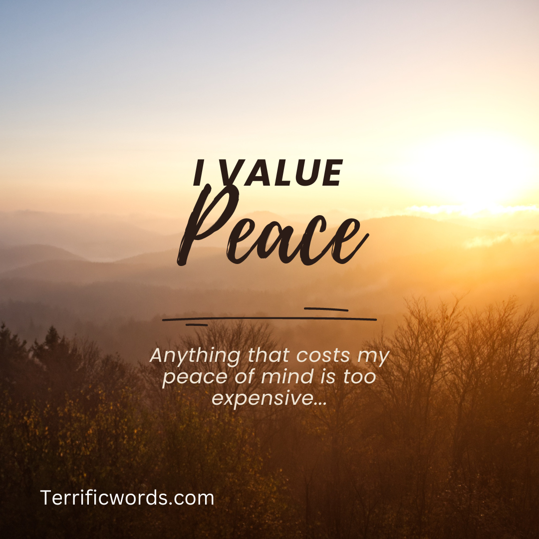 If it costs your peace of mind...