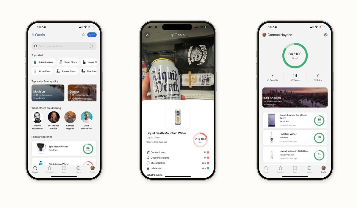 Oasis App: Checking Hidden Contaminants in Everyday Products