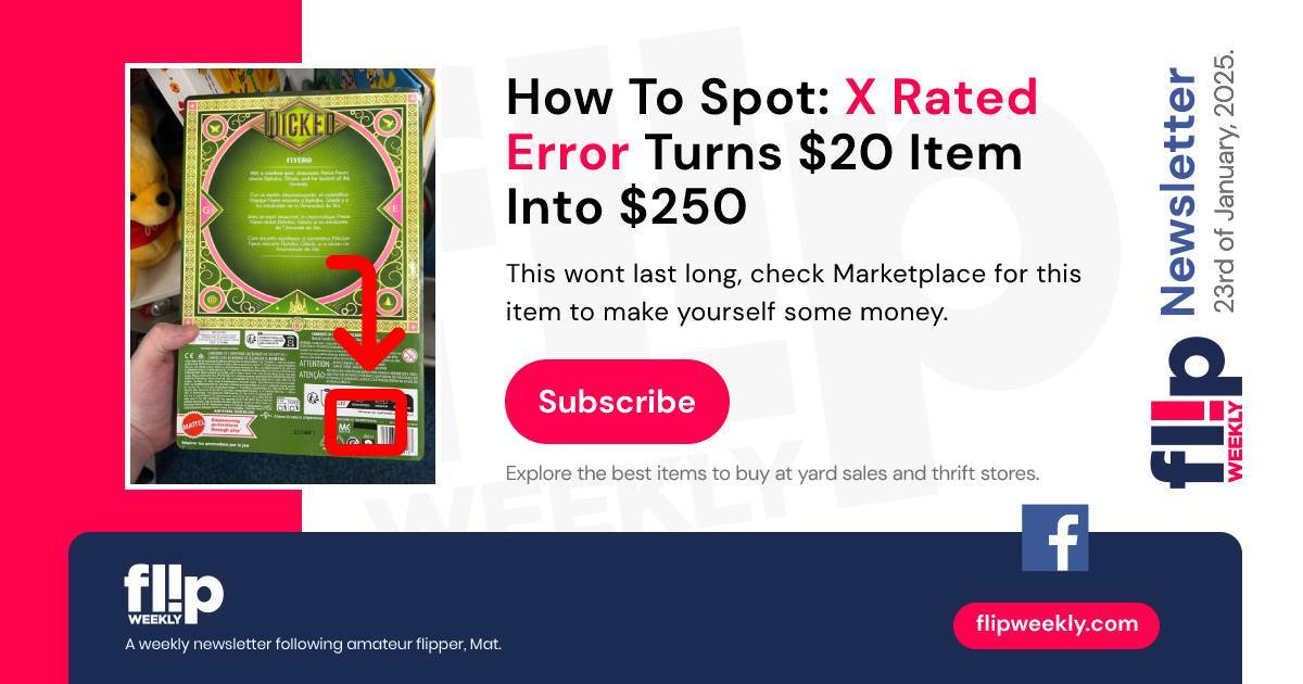 How To Spot: X Rated Error Turns $20 Item Into $250