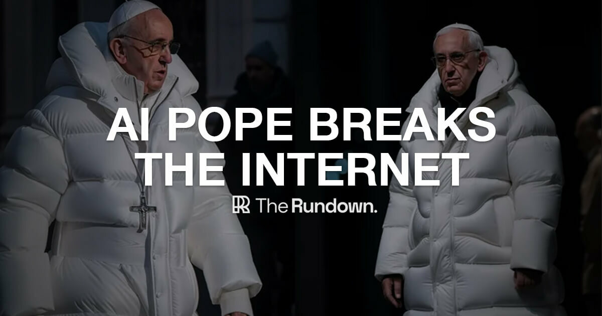🤖 AI Pope Francis just broke the internet