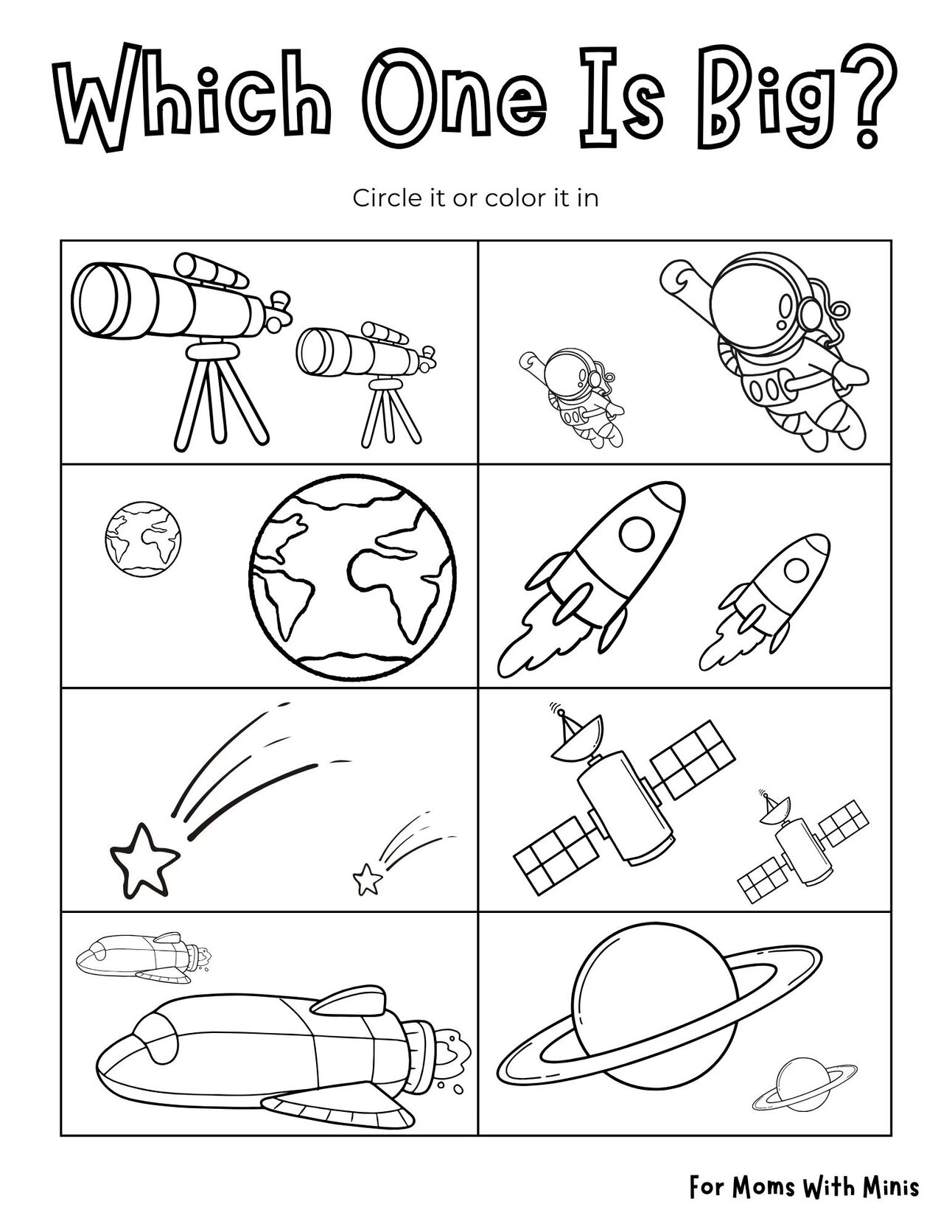 Big and Small Space Objects