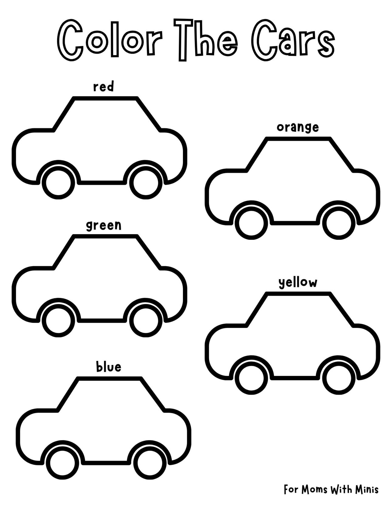 Color The Cars