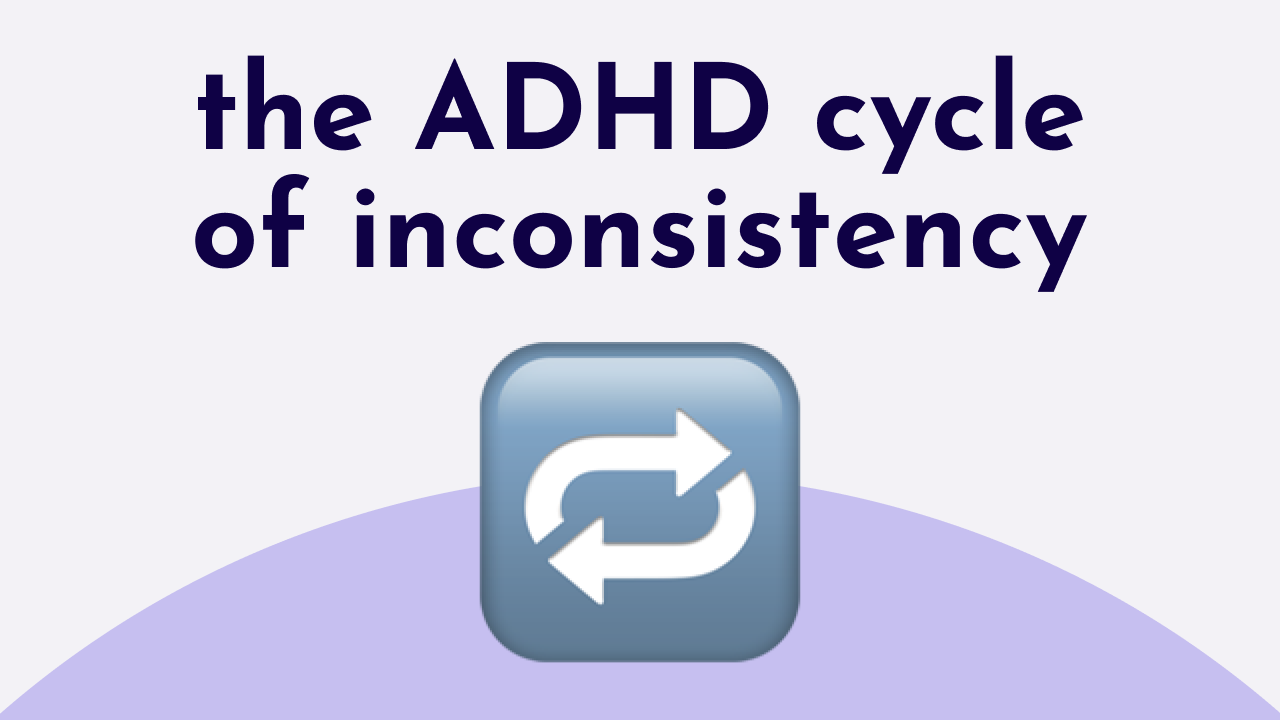 the ADHD cycle of inconsistency