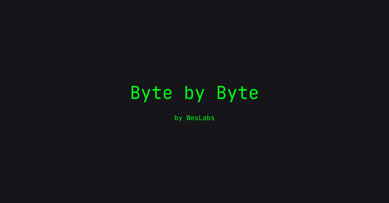 Byte by Byte 🤖🌐