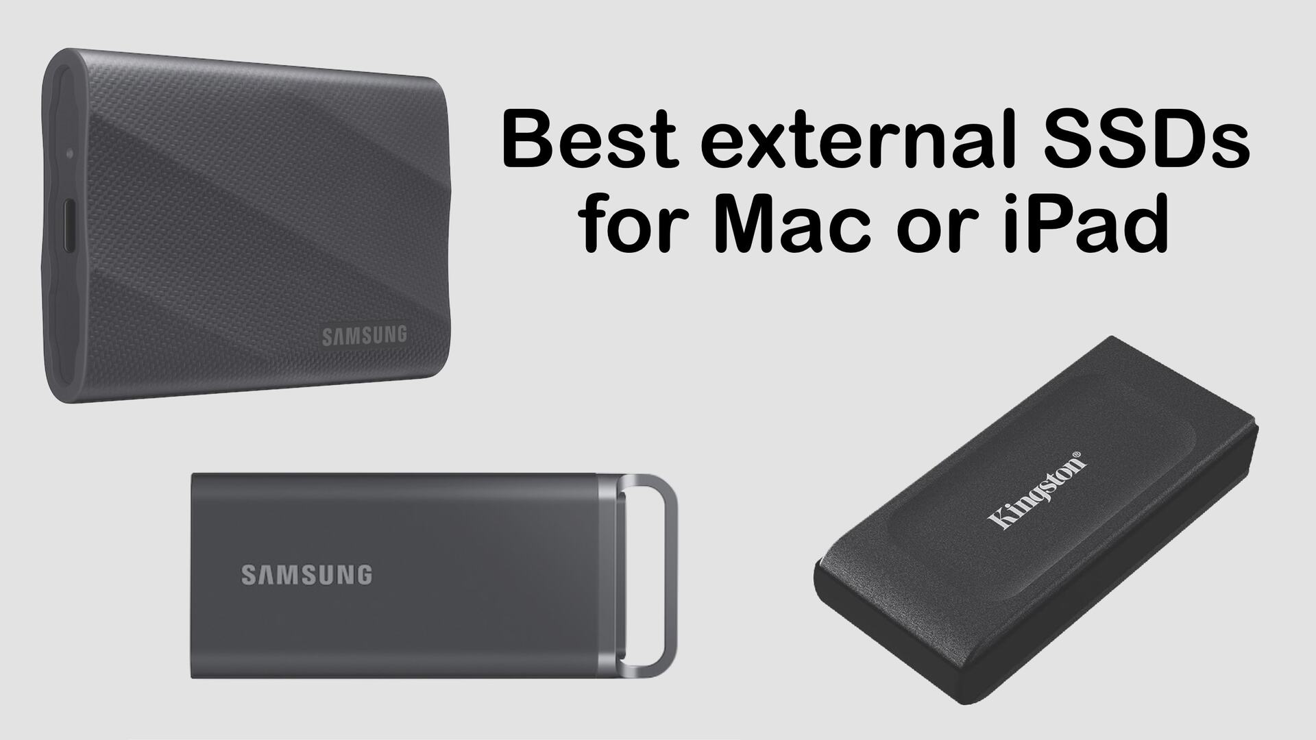 Best external SSDs