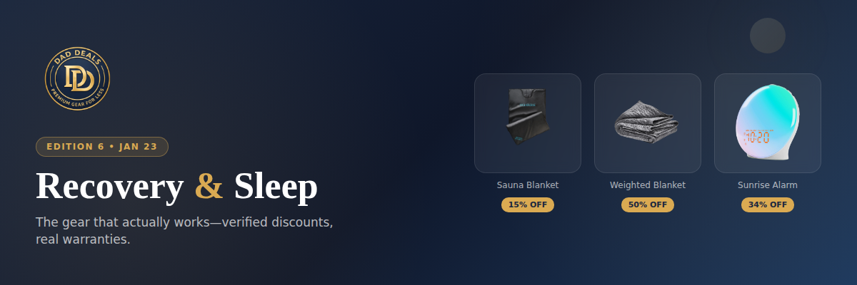 Dad Deals: Recovery & Sleep Gear Up to 50% Off This Week