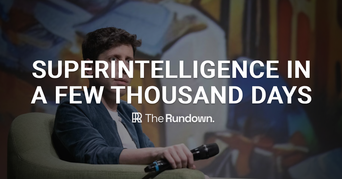 Superintelligence in ‘a couple of thousand days’ | BARD AI