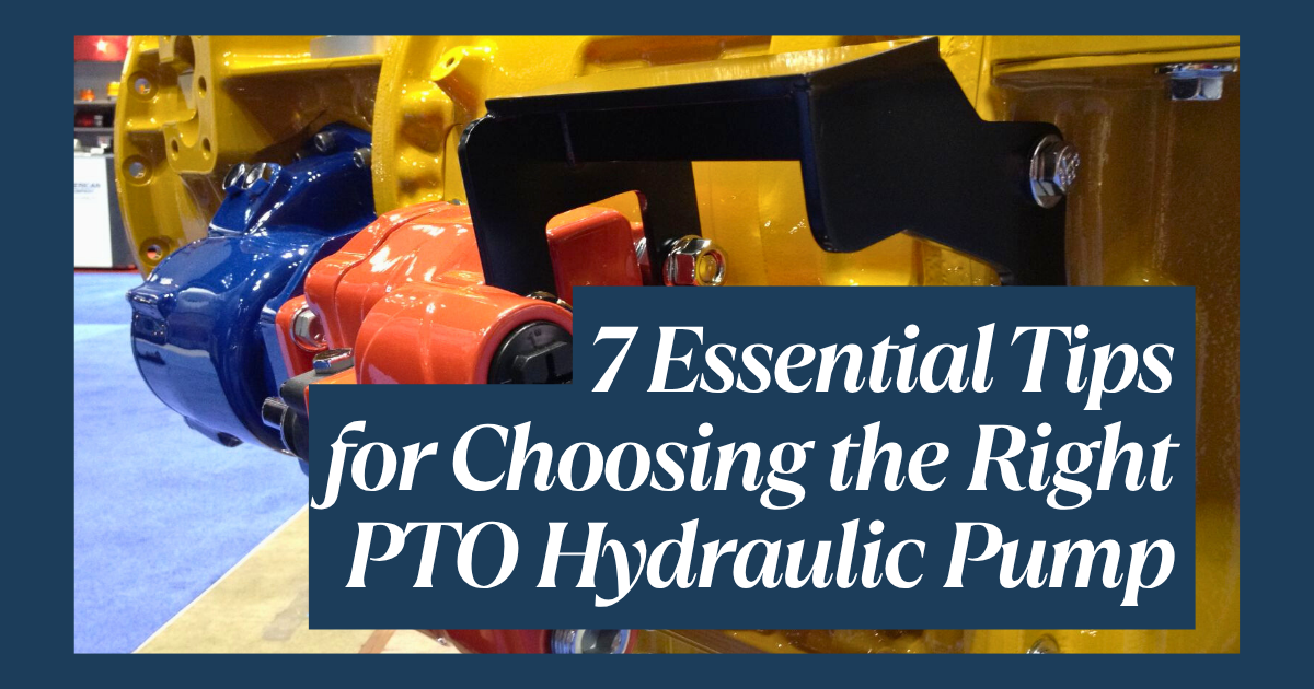 How to Choose the Right PTO Hydraulic Pump | Fleet Guide