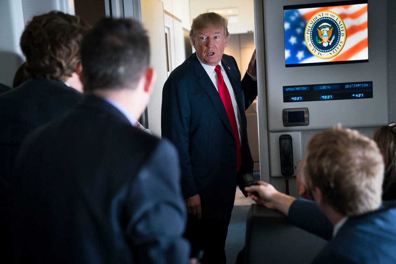 Trump Shuts Down HuffPost Reporter in Air Force One Exchange