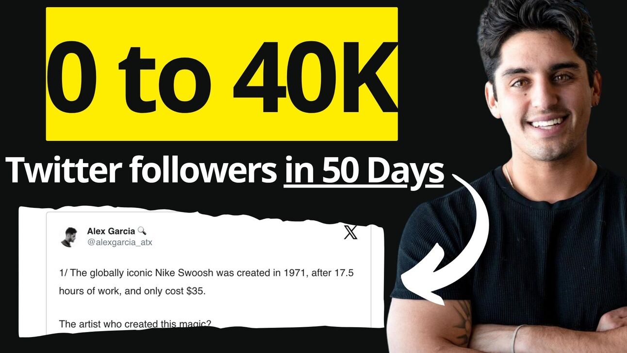 📋 How Alex Garcia grew his Twitter to 40k followers