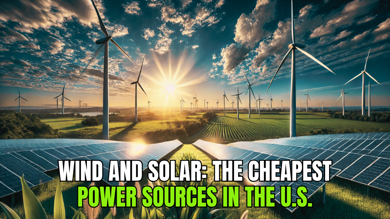 🌱 Wind and Solar: The Cheapest Power Sources in the U.S. 🌬️🌞⚡
