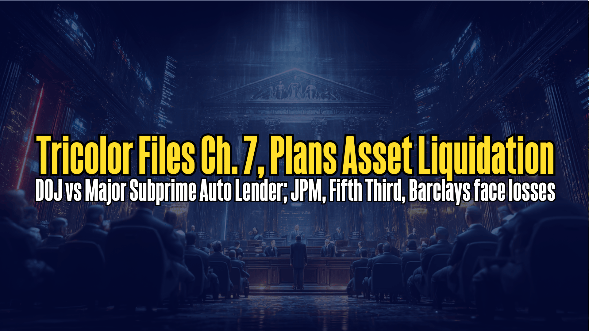 Tricolor Files Ch. 7, Plans Asset Liquidation