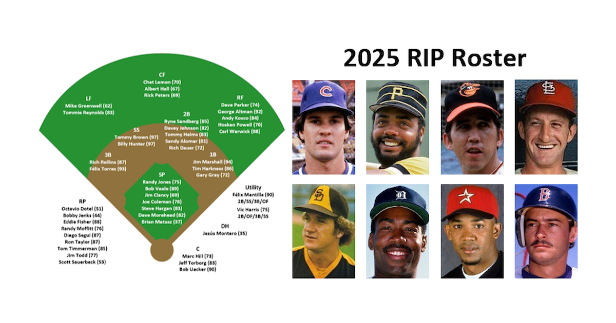 The Baseball RIP Roster for 2025
