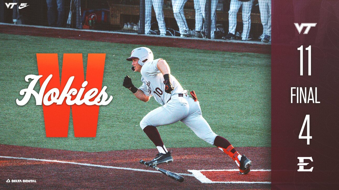 The Virginia Tech Hokies baseball team beat ETSU 11-4.