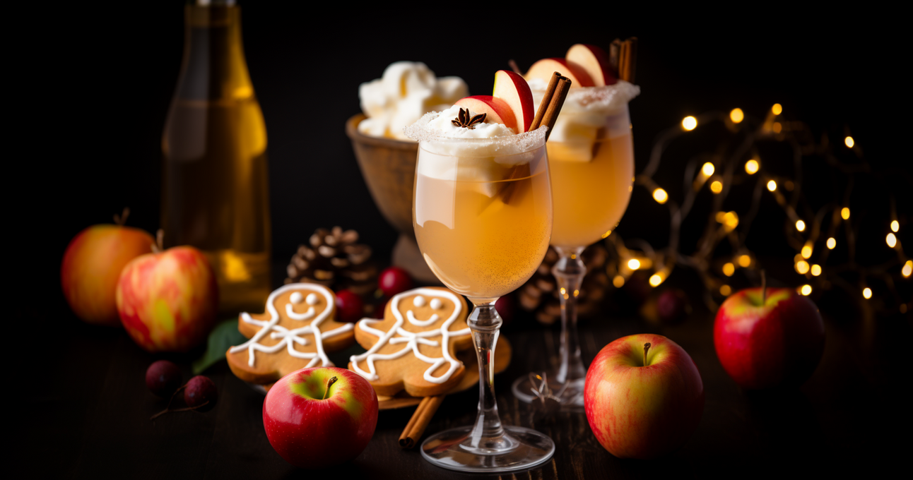 Vegan Gingerbread Apple Cider Mimosa Float: A Sparkling Winter Celebra