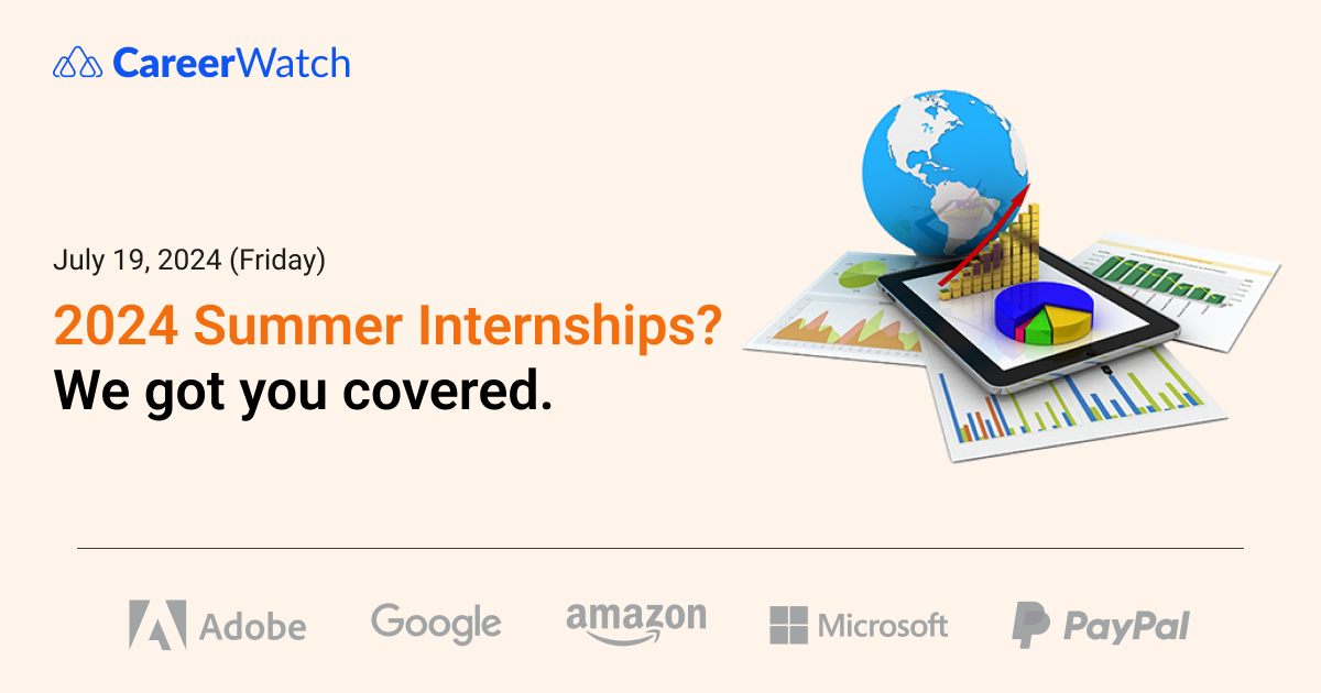 30+ internships to apply to! 💰