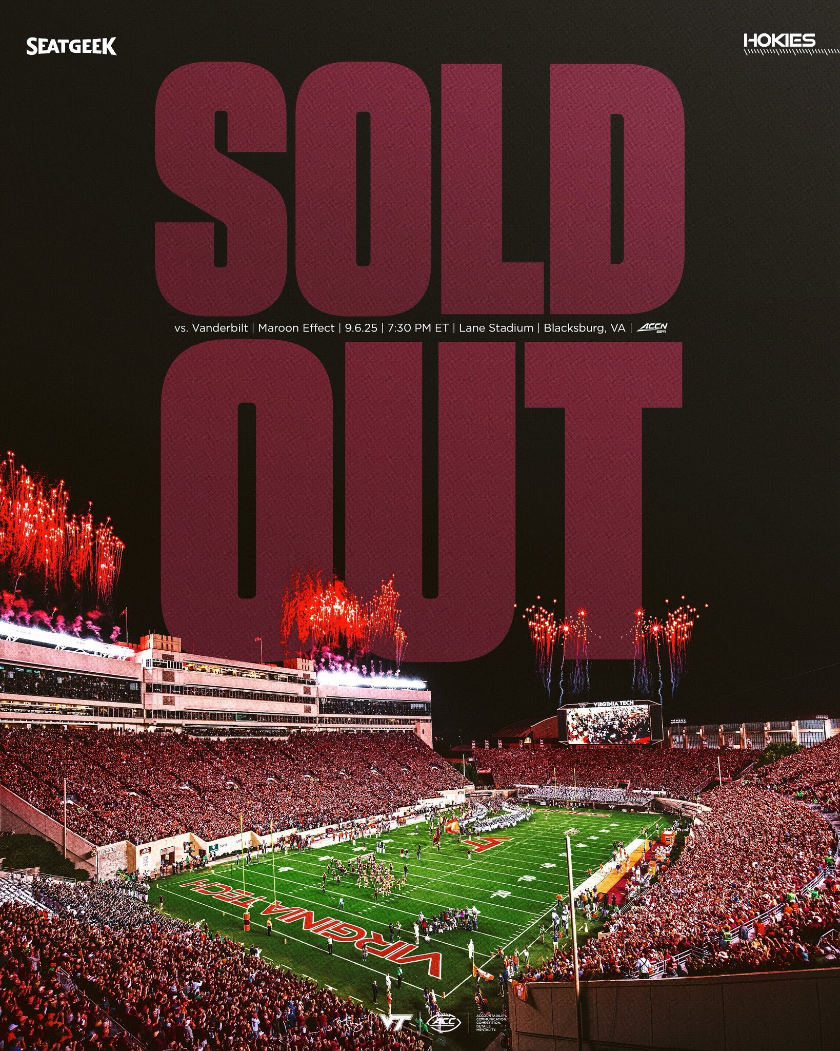 The Virginia Tech Hokies vs. Vanderbilt football game is sold out for ...