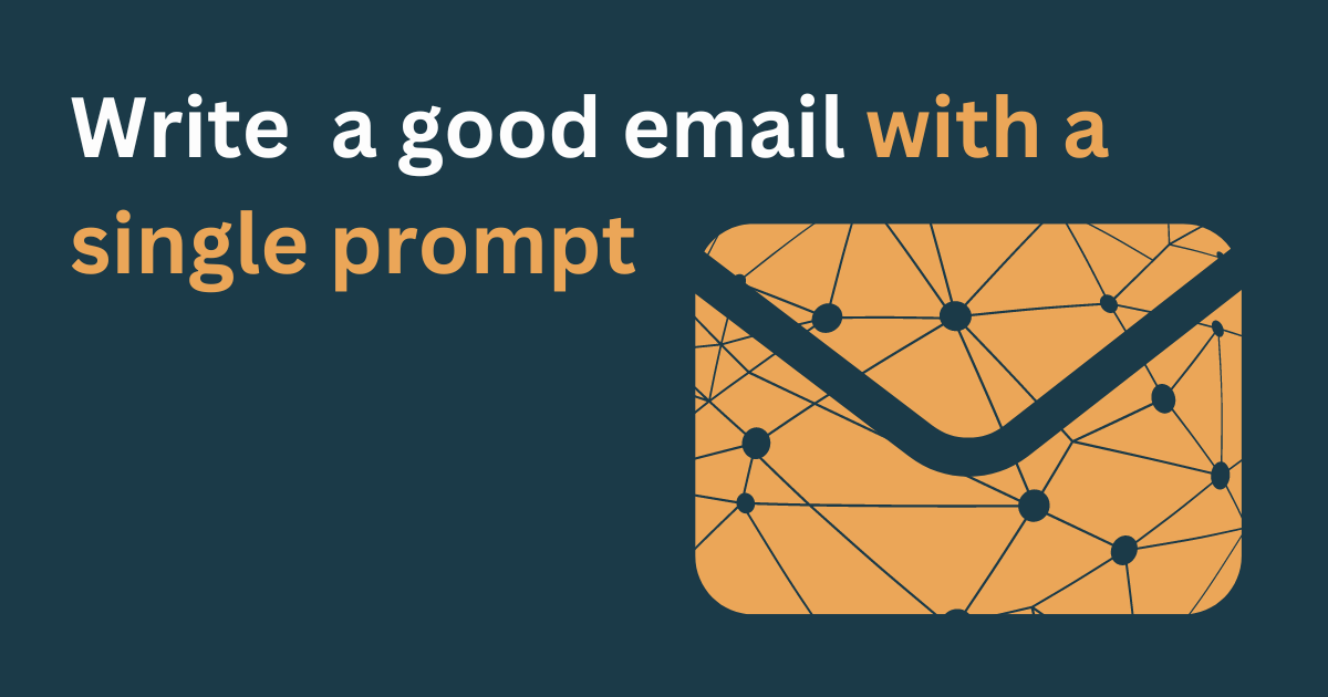 Writing an email to a friend with AI