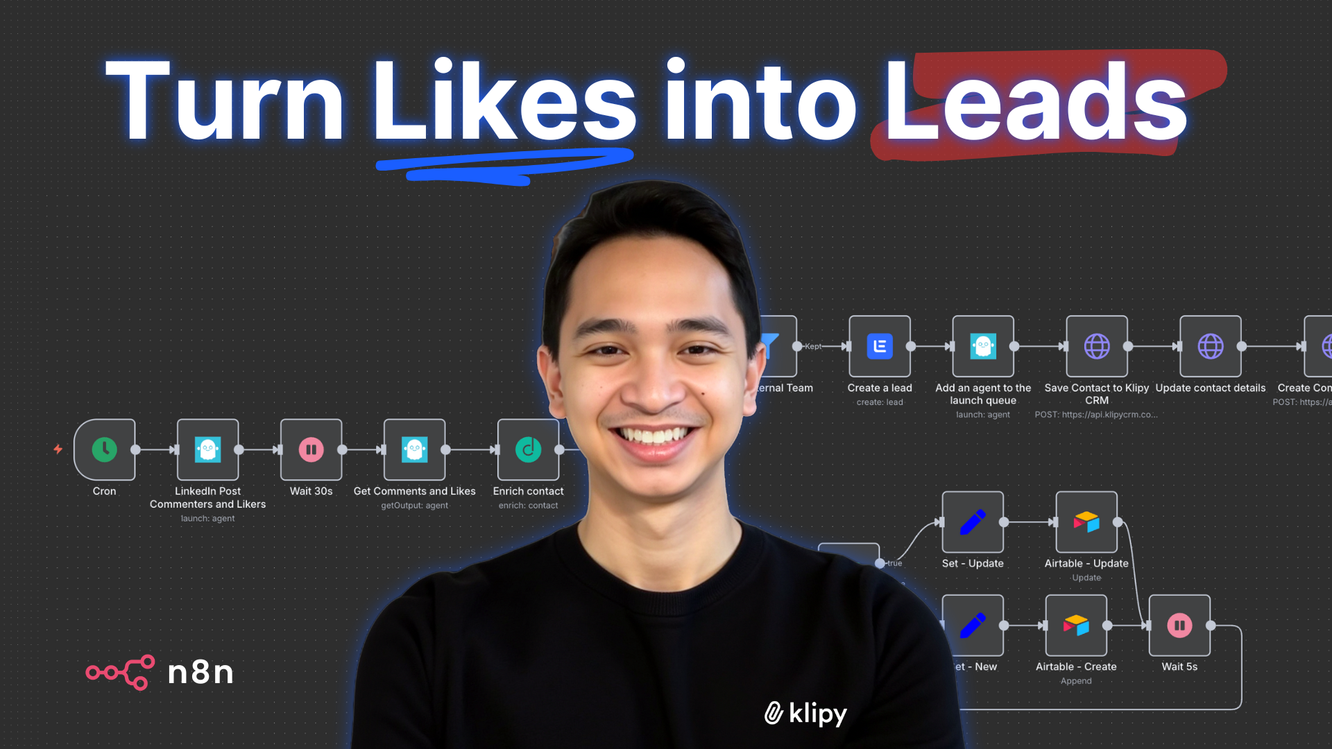 How to Get Email Addresses from LinkedIn Posts with n8n (No Code Tutorial)
