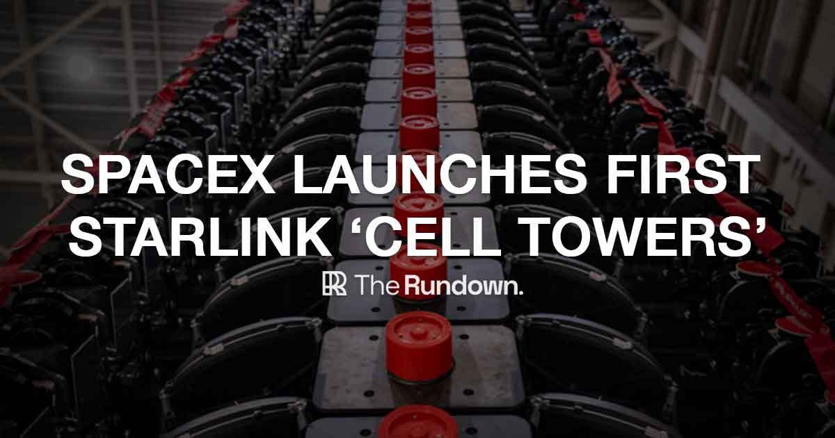 SpaceX launches first Starlink 'cell towers'