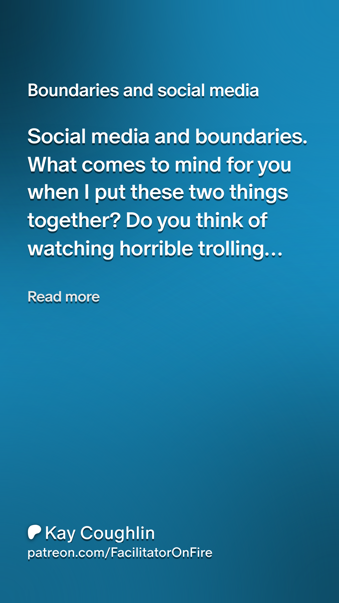 Boundaries & social media