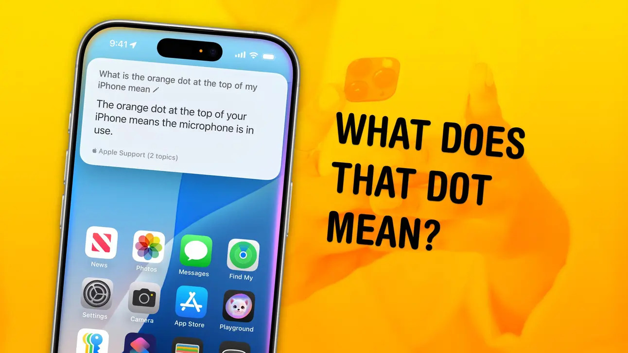 What's that dot mean?