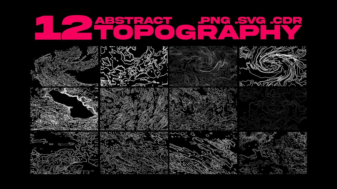 🗺️ FREE Typographic Map Patterns