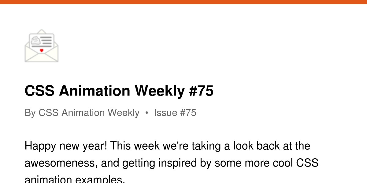 CSS Animation Weekly #75
