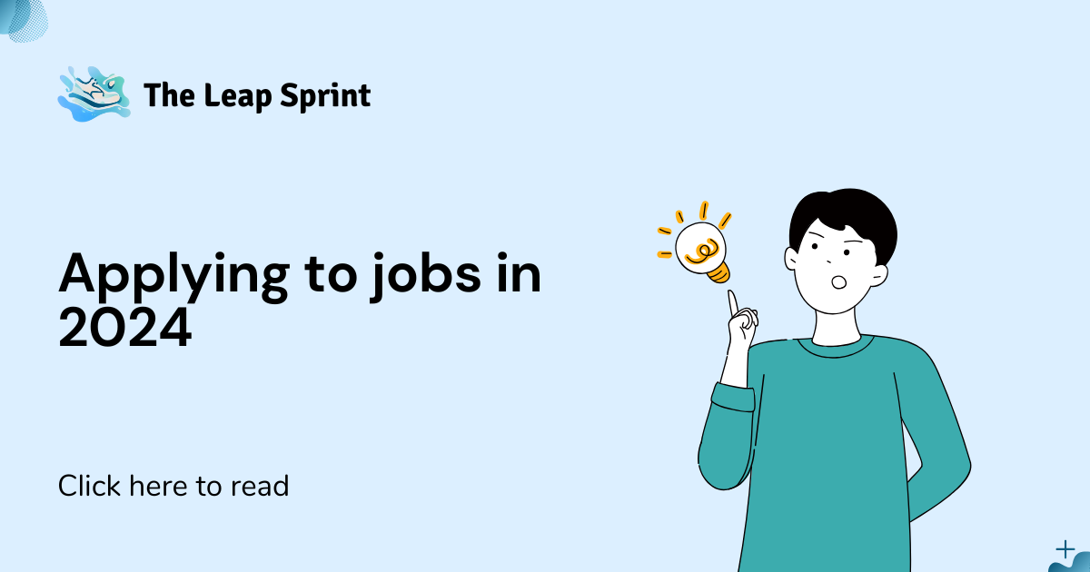Applying to jobs in 2024