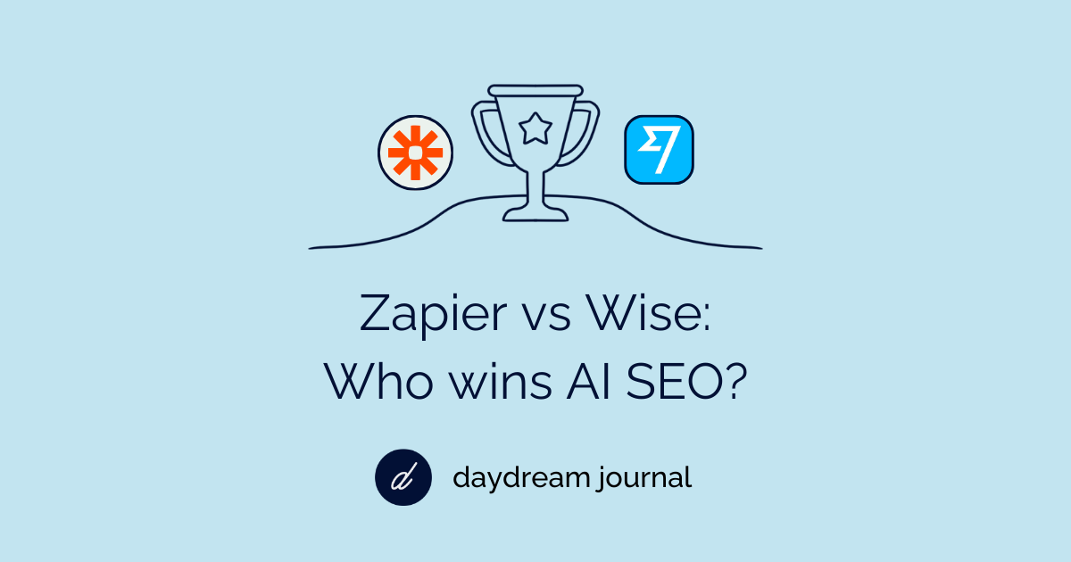🏆 Zapier vs Wise: Who wins AI SEO?