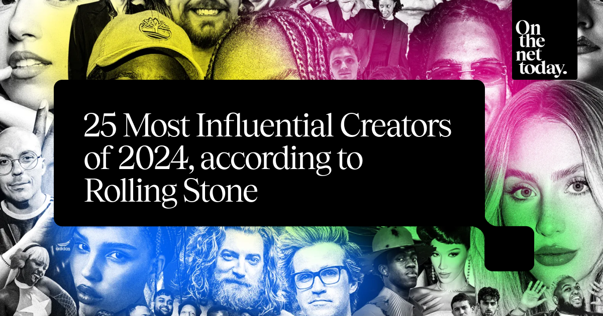 25 Most Influential Creators of 2024, according to Rolling Stone