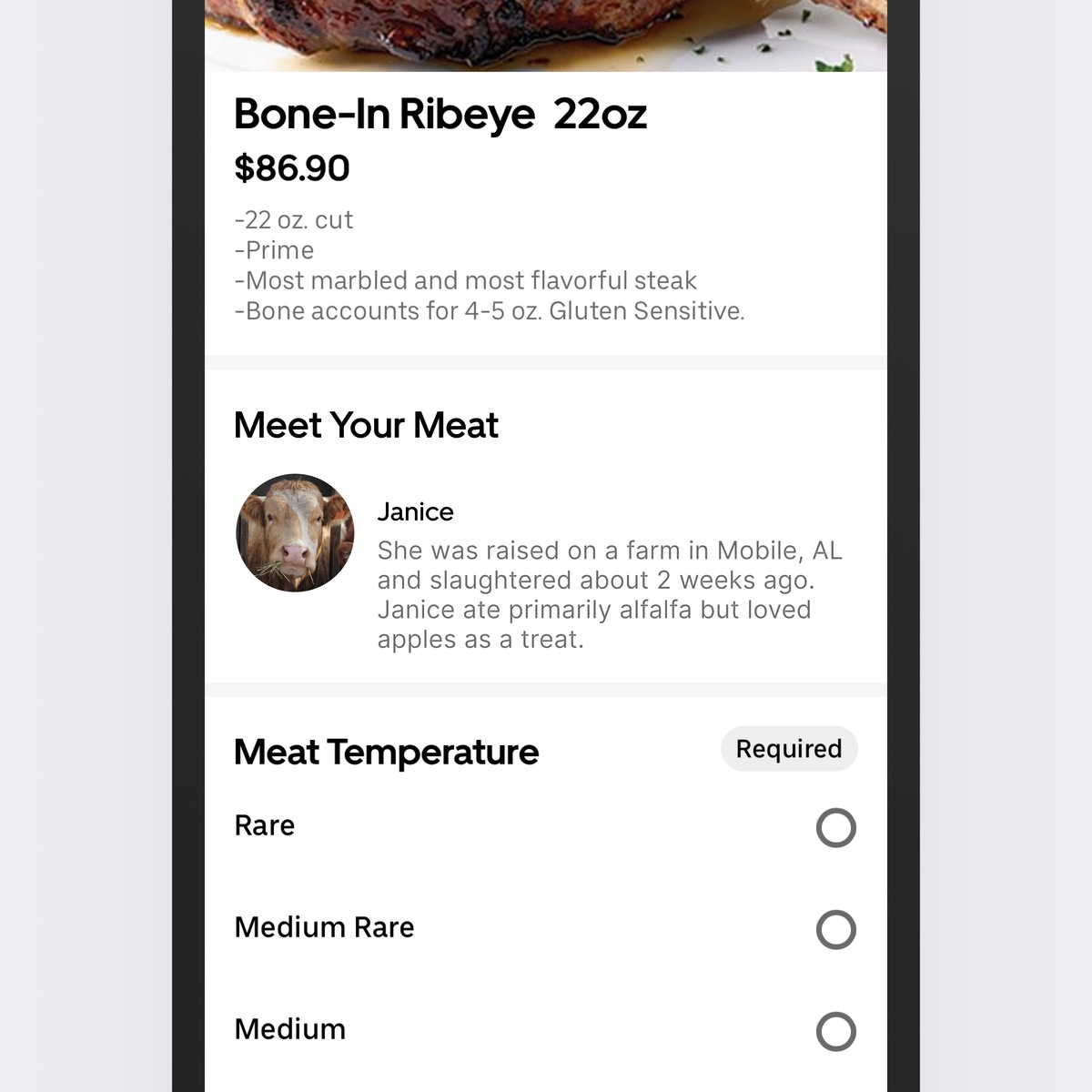 Uber Eats Meet Your Meat