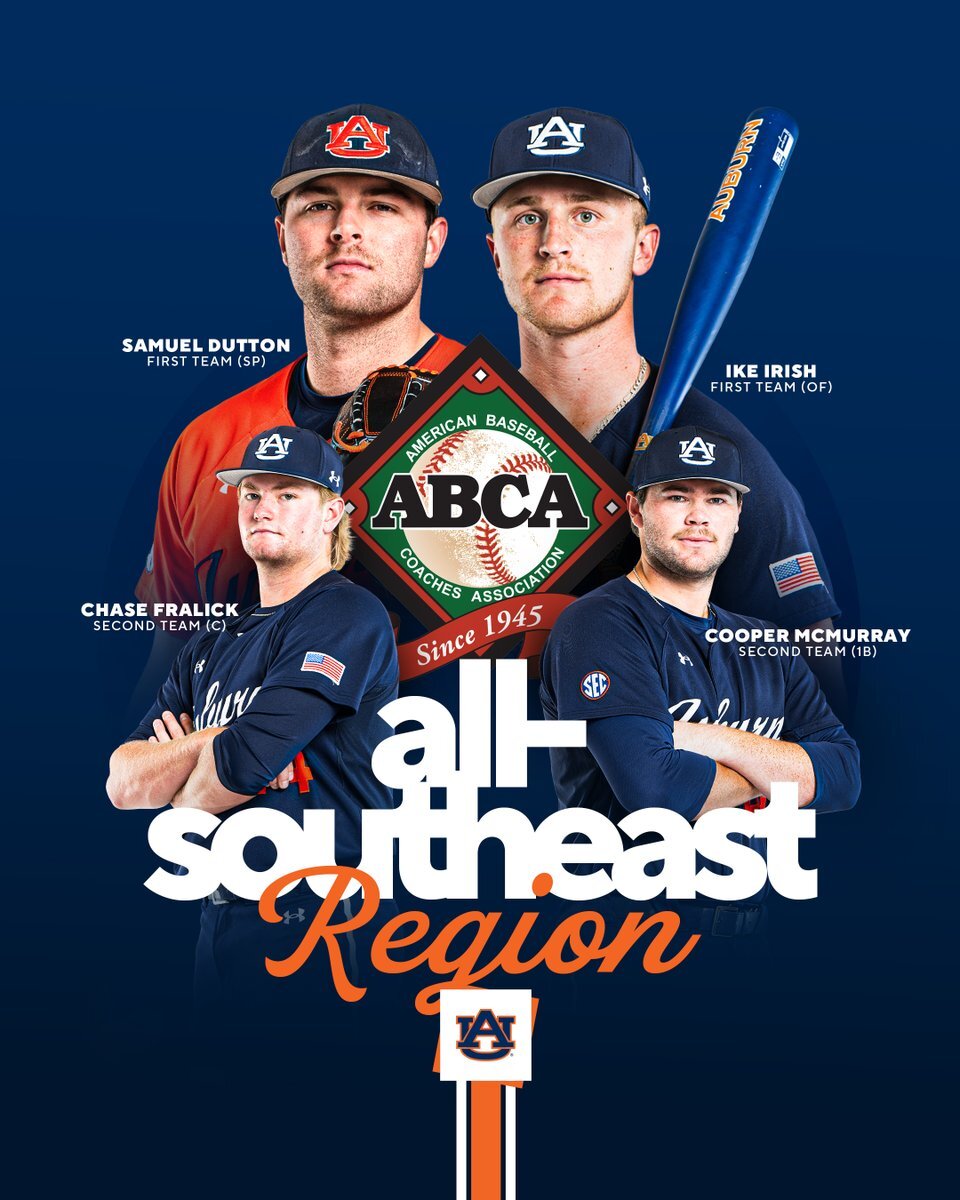 Auburn’s quartet of Ike Irish, Samuel Dutton, Cooper McMurray and Chase ...