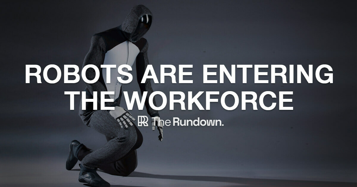 🤖 The first AI robot just entered the workforce