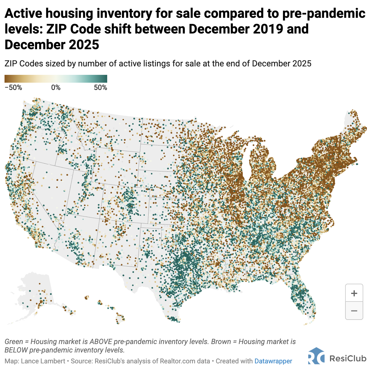 Monthly report: Housing market inventory dynamics in 800+ metros, 3,000 ...