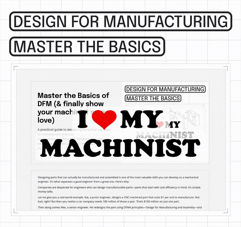 Master the Basics of DFM & make parts that get a nod of respect from ...