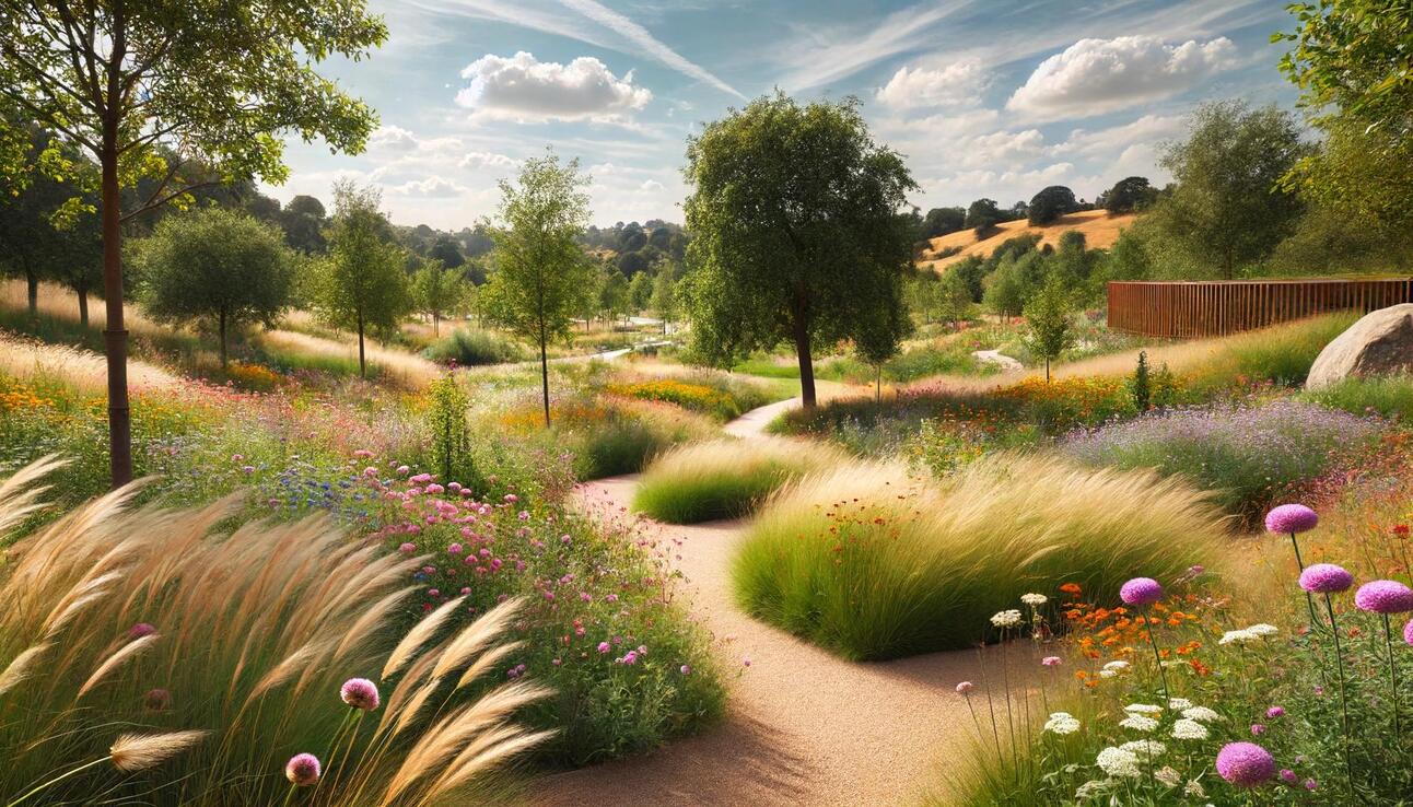 Naturalized areas and pollinator gardens