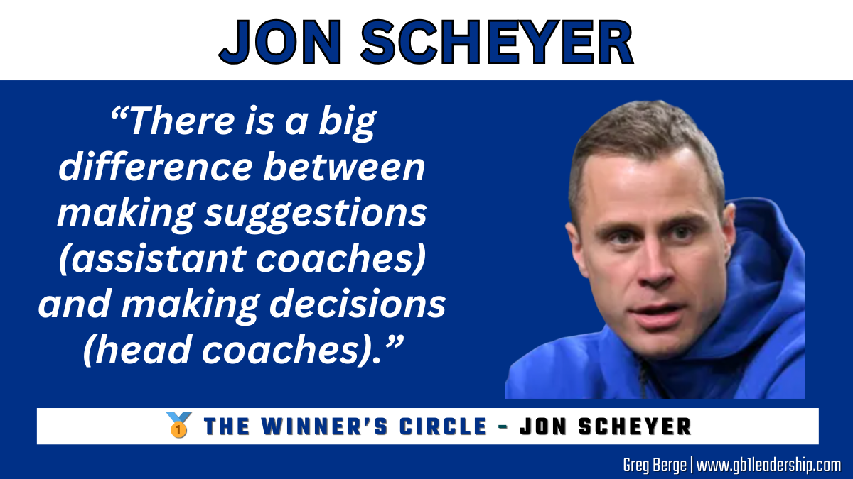 🥇The Winner's Circle: Jon Scheyer