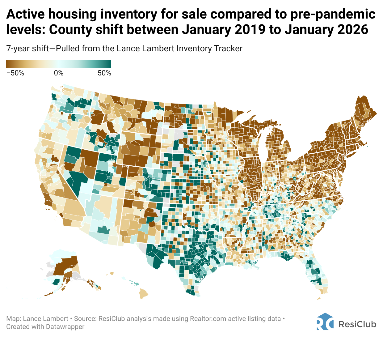 Monthly report: Housing market inventory dynamics in 800+ metros, 3,000 ...