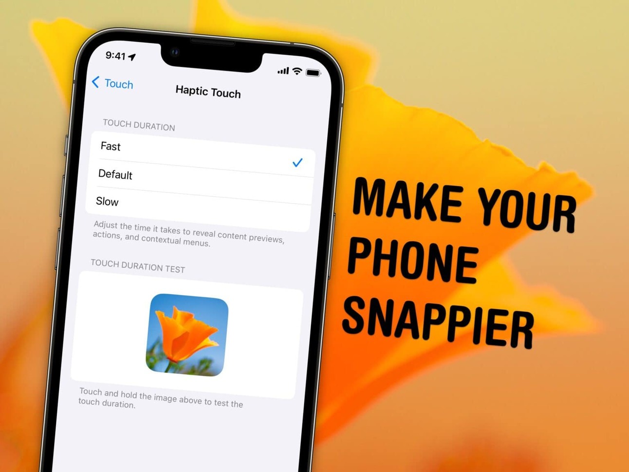 Make your iPhone snappier
