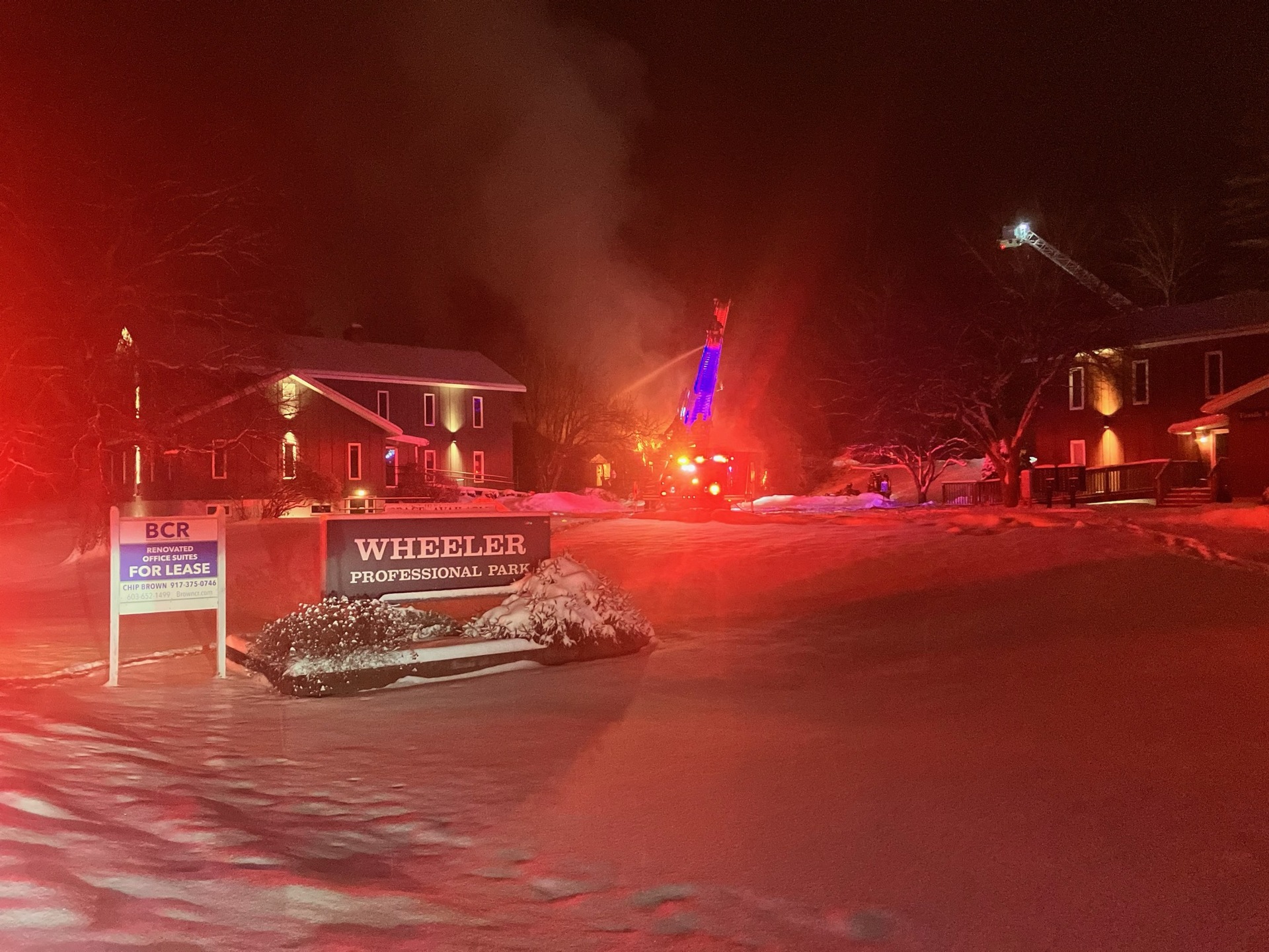 Fire Breaks Out at Wheeler Professional Park