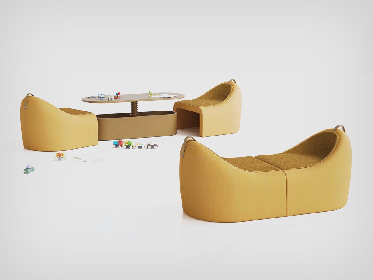 Twiny is The Transforming Sofa That Doubles as a Kids’ Table