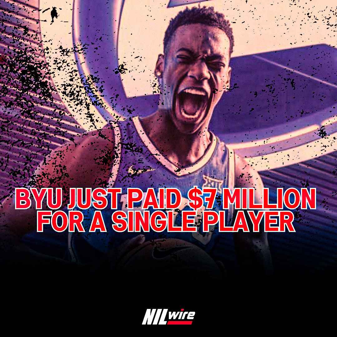 🏅BYU just paid $7 million for a single player